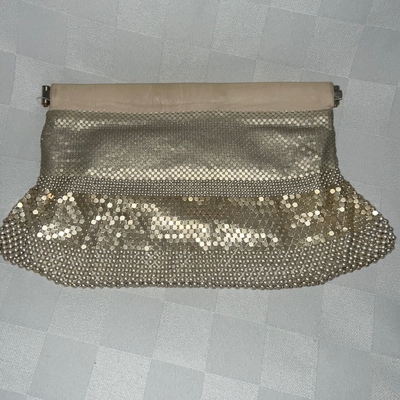 Laura B | Bags | Laura B Gold Silver Metal Mesh Disco Clutch Handbag ...